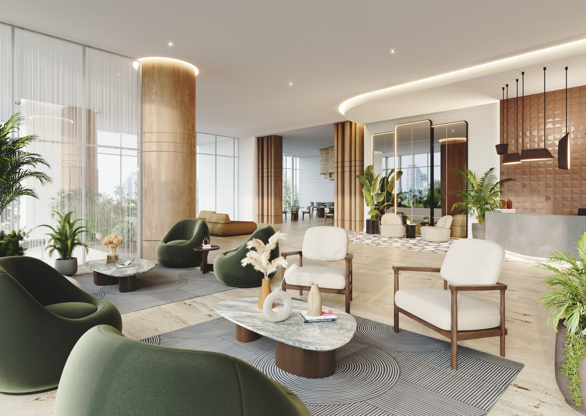 New Renderings Unveil Amenities for 57-Story Edge House Miami in ...