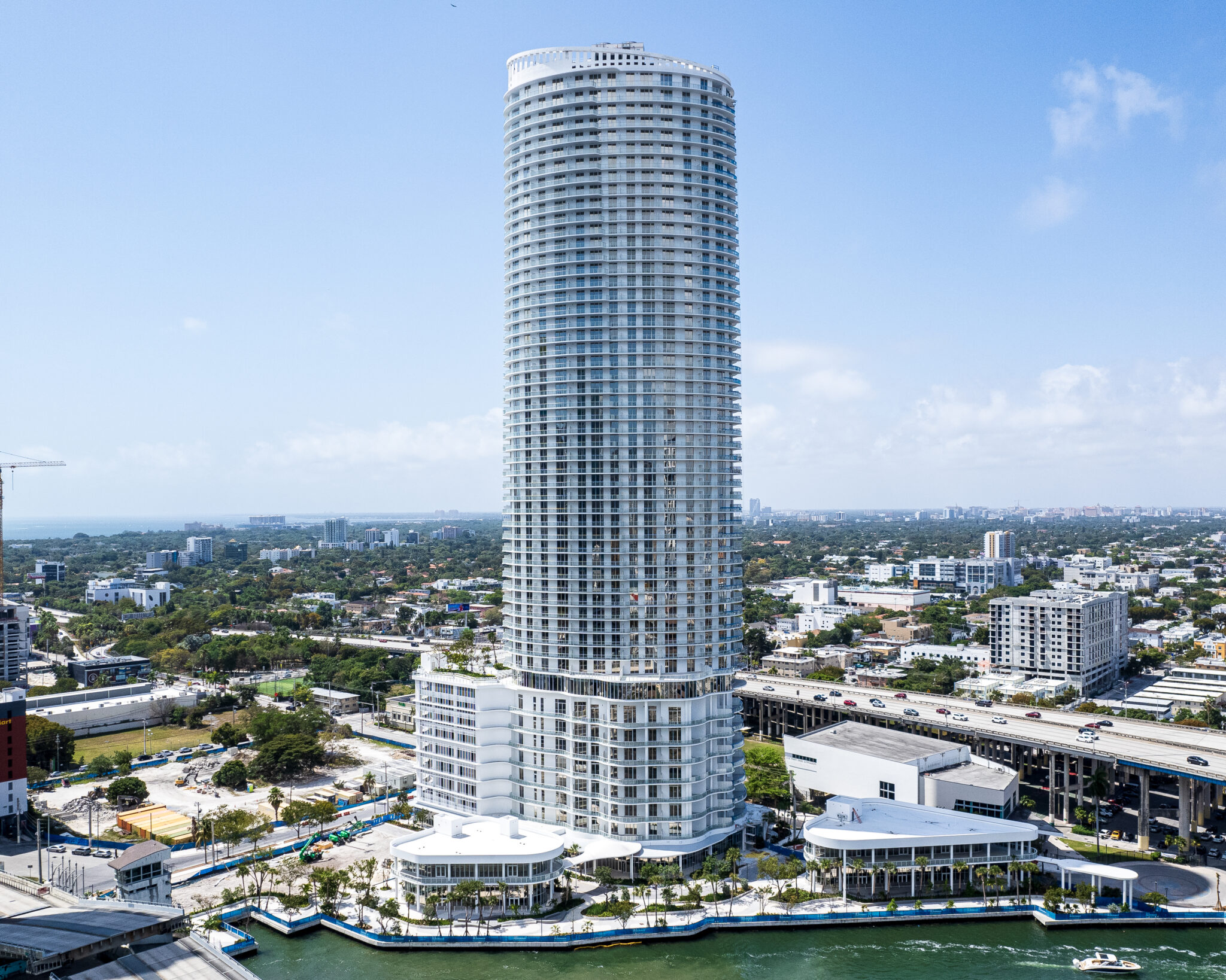 YIMBY Scopes Aerial Views of Nearly Complete 54-Story Tower, First Phase of Miami River Mega ...