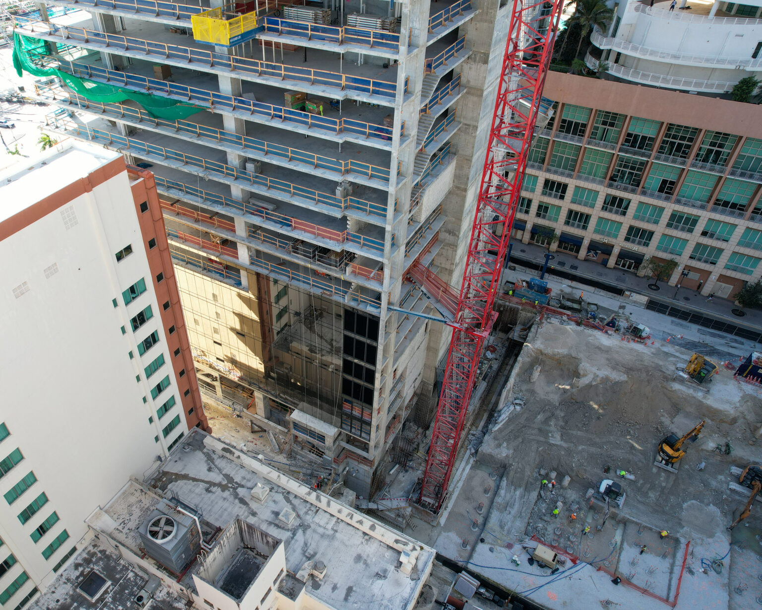 Construction Rises Higher on the 100-Story Waldorf Astoria Hotel & Residences in Downtown Miami ...