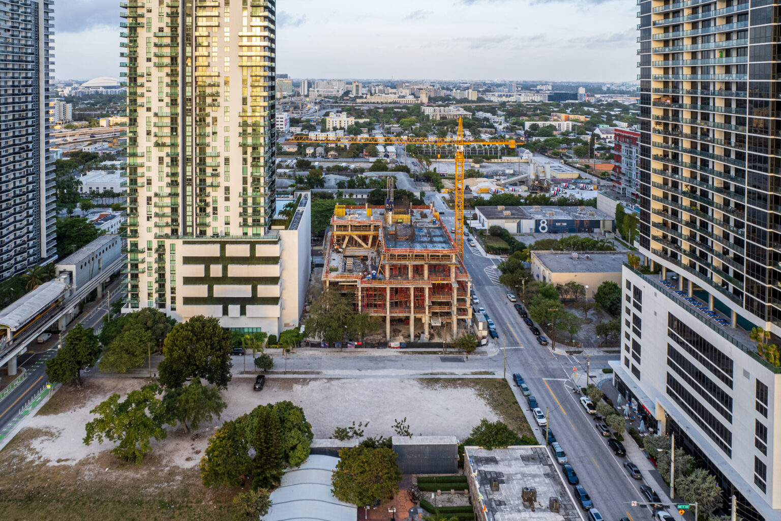Construction Rises on Excel Miami at 1550 NE Miami Place in Miami's Art ...