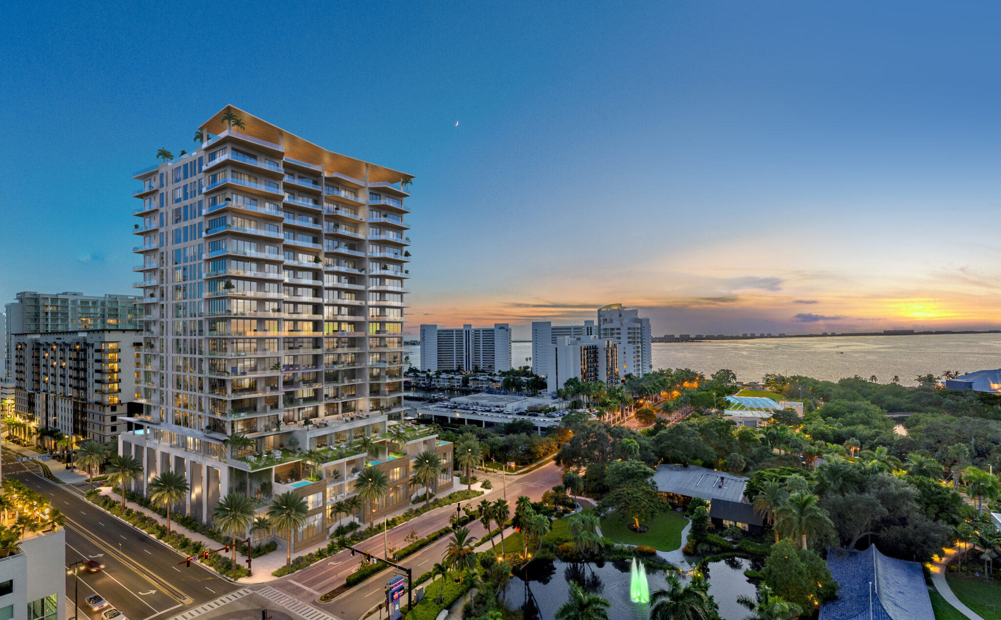 Foundation Pour Completed For 18-Story Condo Tower One Park Sarasota ...
